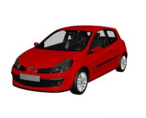 01 Renault Clio C4D CAD Drawing • Designs CAD