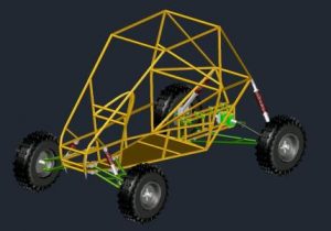 Baja Sae Vehicle 3D DWG Model for AutoCAD • Designs CAD