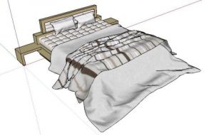 Bed 3D SKP Model for SketchUp • Designs CAD