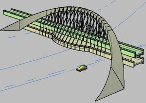 Bridge 3D DWG Model for AutoCAD • Designs CAD