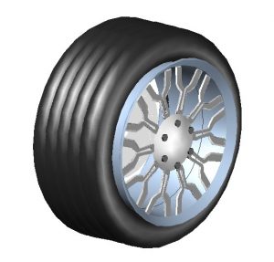 Car Wheel 3D DWG Model for AutoCAD • Designs CAD