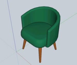 Chair 3D SKP Model for SketchUp • Designs CAD