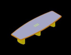 Conference Table 3D DWG Model for AutoCAD • Designs CAD