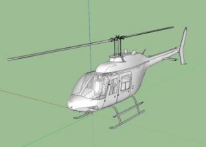 Helicopter 3D SKP Model for SketchUp • Designs CAD