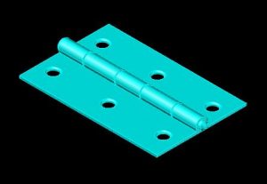 Hinge 3D DWG Model for AutoCAD • Designs CAD