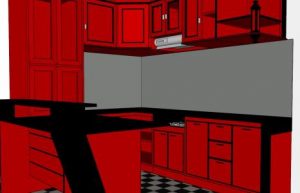Kitchen Set 3D SKP Model for SketchUp • Designs CAD