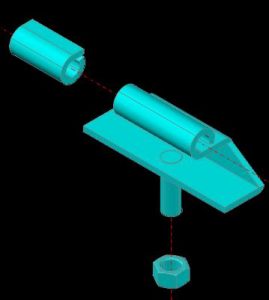 Double Door Push Bar 3D SKP Model for SketchUp • Designs CAD