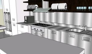 Modern Kitchen 3D SKP Model for SketchUp • Designs CAD