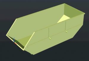 Skip Container 3D DWG Model for AutoCAD • Designs CAD