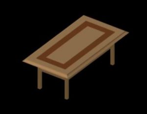 Table 3D DWG Model for AutoCAD • Designs CAD