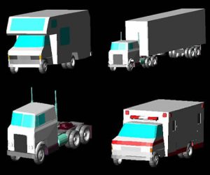 Trucks - Pickup Trucks 3D DWG Model for AutoCAD • Designs CAD