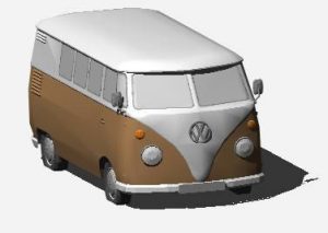 Volkswagen Bus 3D DWG Model for AutoCAD • Designs CAD