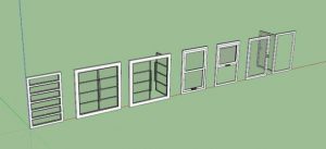 Windows 3D SKP Model for SketchUp • Designs CAD