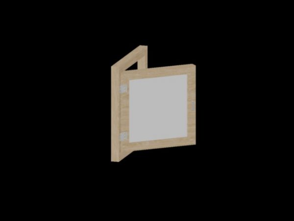 Wooden Window 3D DWG Model for AutoCAD • Designs CAD