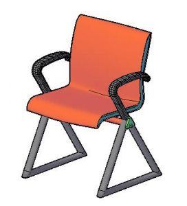 Armchair 3D DWG Model for AutoCAD • Designs CAD