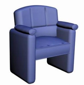 Armchair - Conferences Roon 3D 3DS Model for 3D Studio Max • Designs CAD