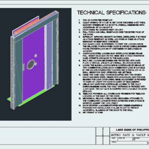 Armored Vault Door DWG Block for AutoCAD | Designs CAD