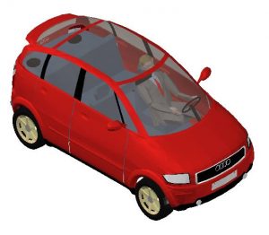 Audi 5 Door Auto 3D DWG Model for AutoCAD • Designs CAD