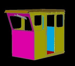 Barge Cabin DWG Block for AutoCAD • Designs CAD