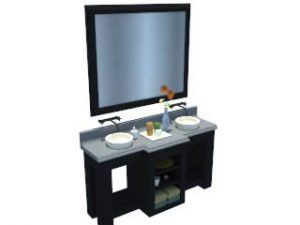 Bathroom Vanity 3D DWG Model for AutoCAD • Designs CAD