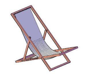Beach Chair DWG Block for AutoCAD • Designs CAD