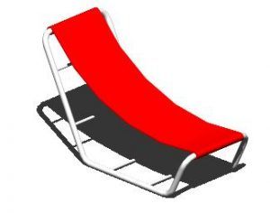 Beach Seat 3D DWG Model for AutoCAD • Designs CAD