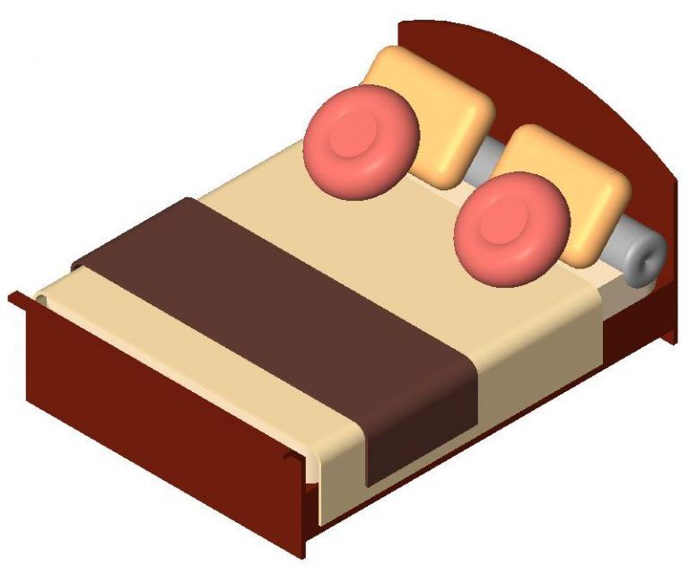 Bed 3D RFA Model • Designs CAD