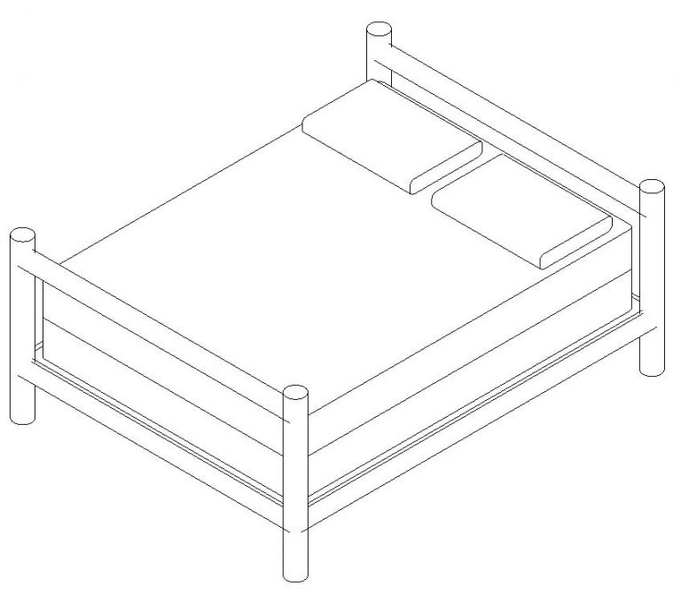 Bed 3D RFA Model • Designs CAD