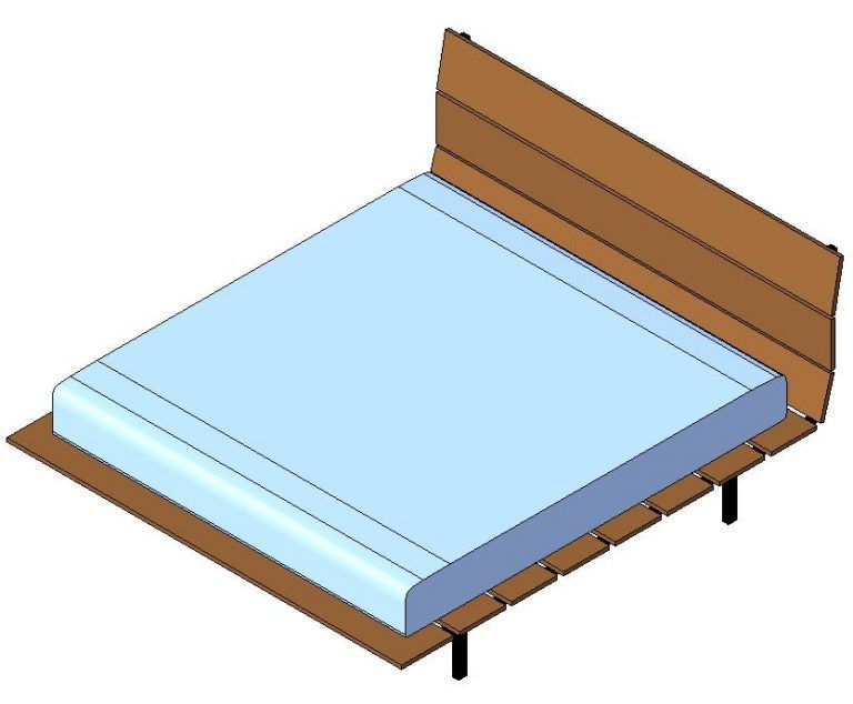 Bed 3D RFA Model • Designs CAD