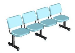 Bench 4c DWG Block for AutoCAD • Designs CAD