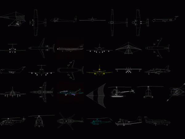Blocks Aircraft DWG Block for AutoCAD • Designs CAD
