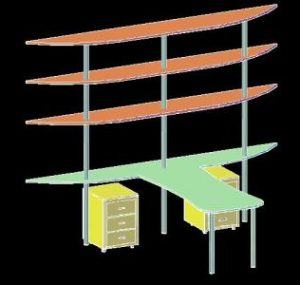 Bookcase DWG Block for AutoCAD • Designs CAD