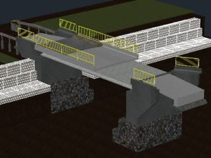 Bridge With Applied Materials 3D DWG Detail for AutoCAD • Designs CAD