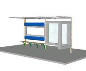 Bus Stop 3D DWG Model for AutoCAD • Designs CAD