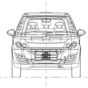 Car 2D DWG Elevation for AutoCAD • Designs CAD