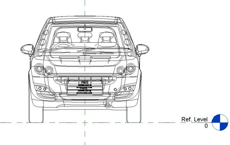 Car 2D RFA Elevation • Designs CAD
