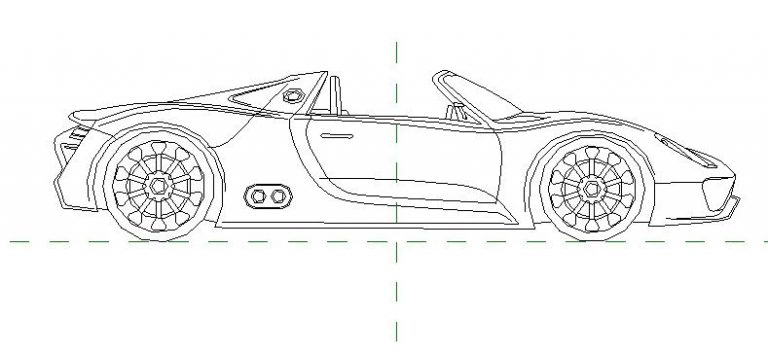 Car 2D RFA Elevation • Designs CAD