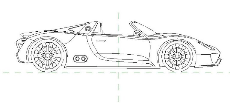 Car 2D DWG Elevation for AutoCAD • Designs CAD