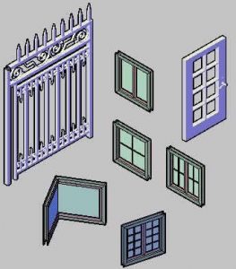 Detail Of The Shutter Door 3D DWG Detail for AutoCAD • Designs CAD