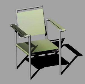 Arm Chair 3D DWG Model for AutoCAD • Designs CAD