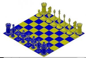 Chess Complete 3D DWG Model for AutoCAD • Designs CAD