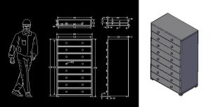 Chest Design 3D DWG Full Project for AutoCAD • Designs CAD