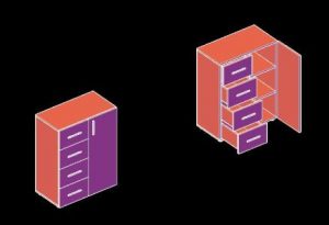 Chipboard Drawer 3D DWG Model for AutoCAD • Designs CAD