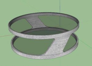 Circular Center Table By Rosen 3D SKP Detail for SketchUp • Designs CAD
