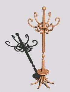 Clothes Rack 3D DWG Model for AutoCAD • Designs CAD