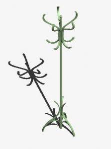 Clothes Rack 3D DWG Model for AutoCAD • Designs CAD