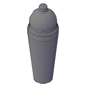 Cocktail Shaker DWG Block for AutoCAD • Designs CAD