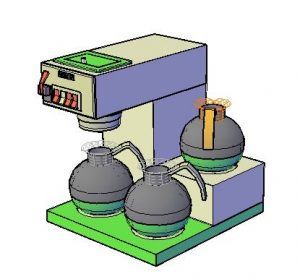 Coffee / Coffee Makers Modeled Very Detailed / Coffee 3d 3D DWG Detail ...