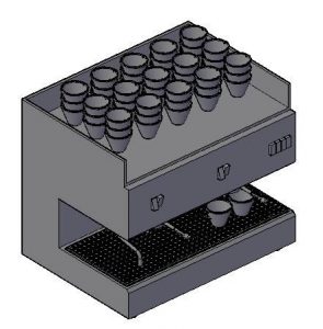 Coffee Machine DWG Block for AutoCAD • Designs CAD
