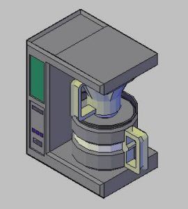 Coffee Maker 3D DWG Model for AutoCAD • Designs CAD